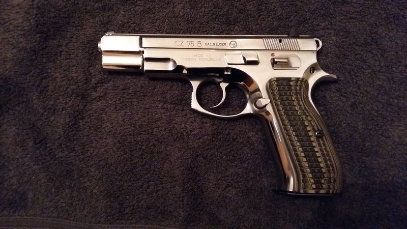 CZ - 75b Polished Stainless 9mm n/a for sale